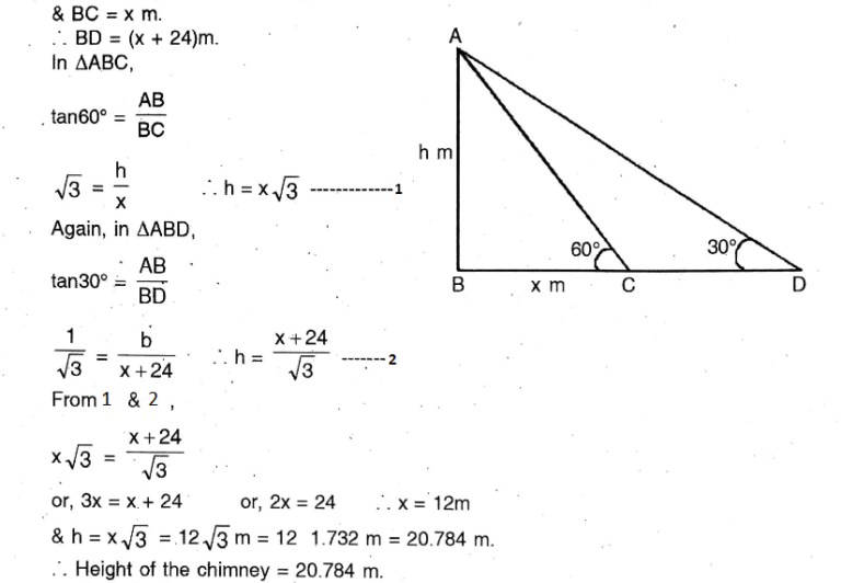 WBBSE Solutions For Class 10 Maths Chapter 25 Application Of ...