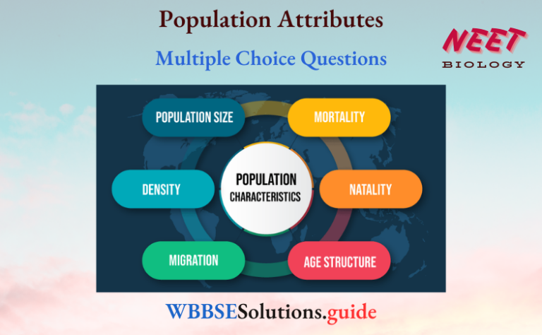 NEET Biology Population Attributes Multiple Choice Question And Answers ...