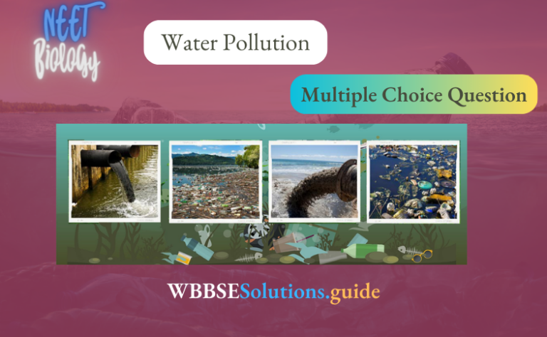 NEET Biology Water Pollution Multiple Choice Question And Answers ...