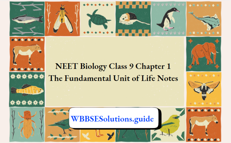 NEET Biology Class 9 Chapter 1 The Fundamental Unit of Life Notes ...