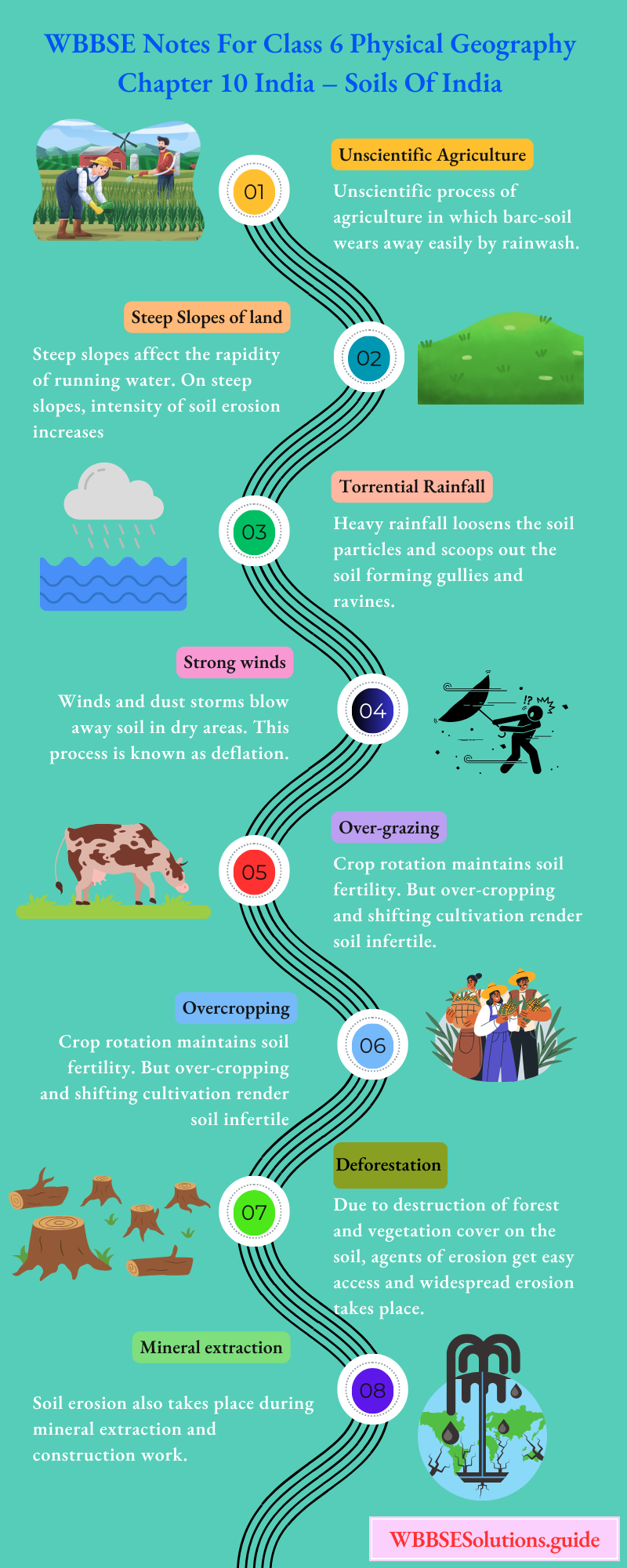 WBBSE Notes For Class 6 Physical Geography Chapter 10 India - Soils Of ...